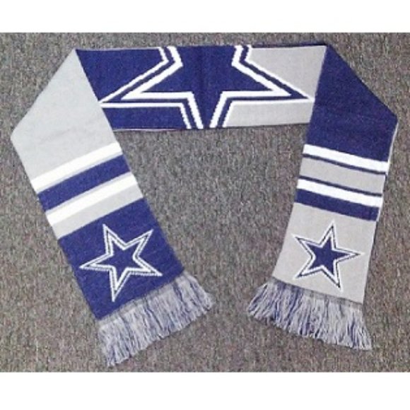 Foco | Accessories | Dallas Cowboys Logo Scarf With Fringe Nfl | Poshmark